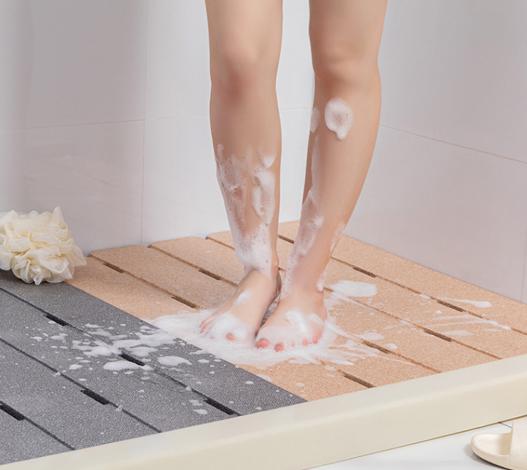In shower Non slip Foam Mat - Grey | Drysorb